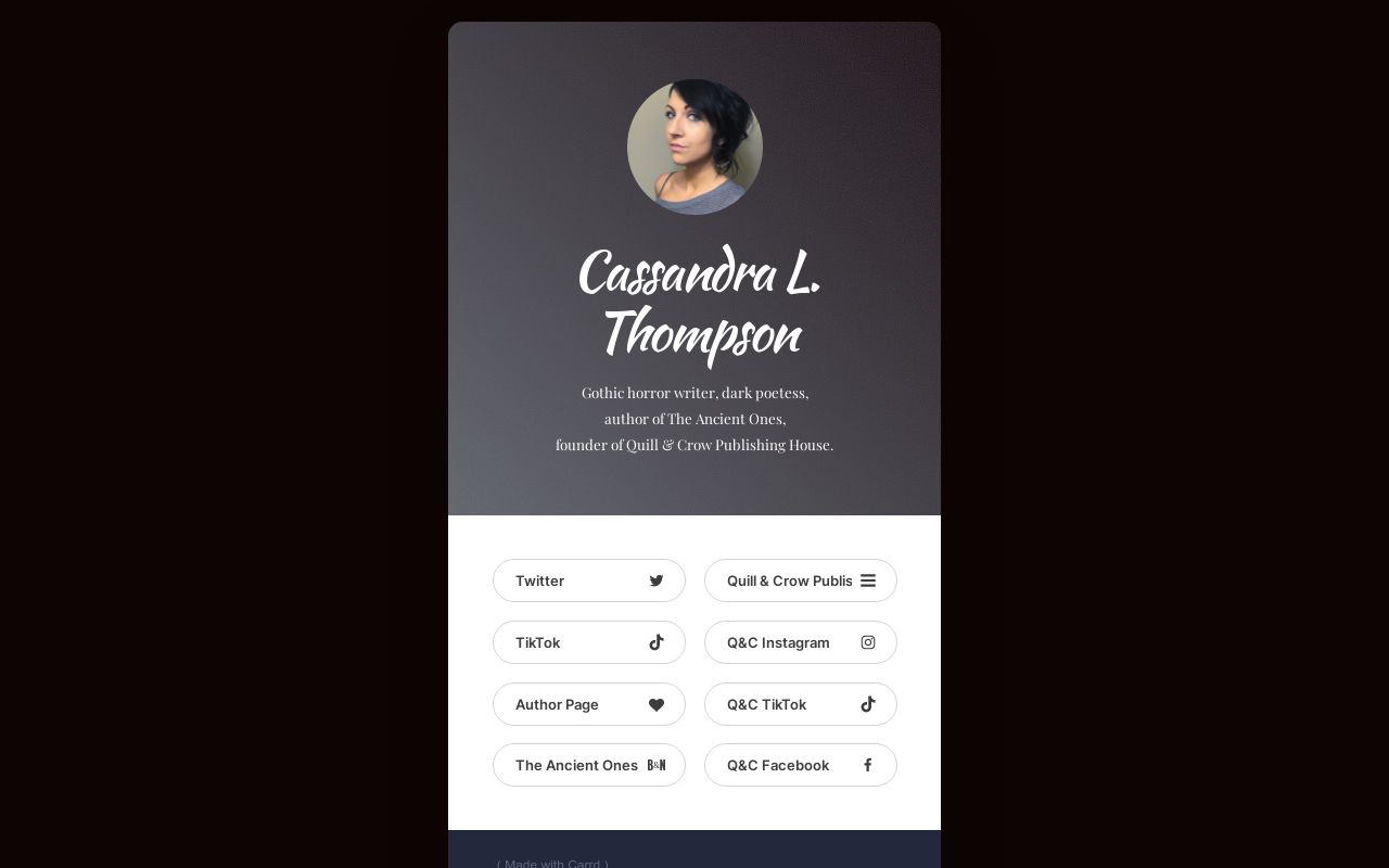 Author Cassandra L. Thompson
